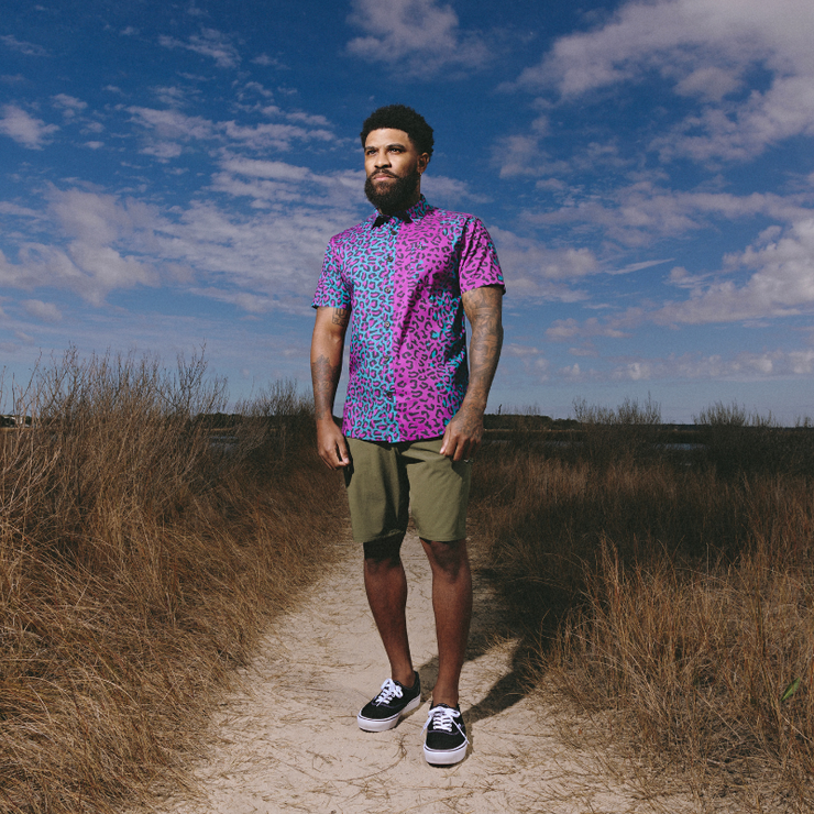 Men’s Tactical Hawaiian Shirt | TD Aloha Button Up Short Sleeve Shirt ...
